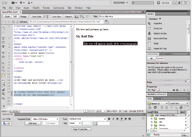 Dreamweaver tutorial: How websites work in Dreamweaver