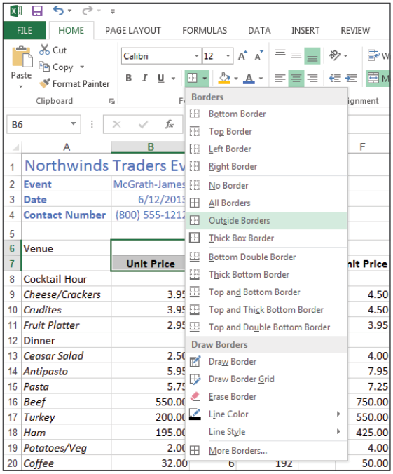Add Or Remove Borders In Excel